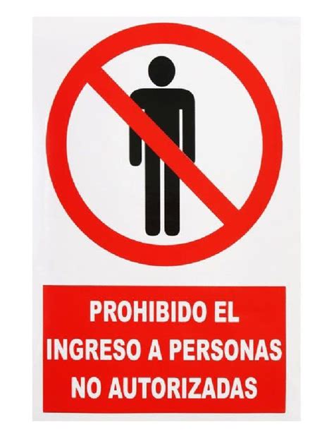 Prohibido El Ingreso A Personas No Autorizadas Pdf