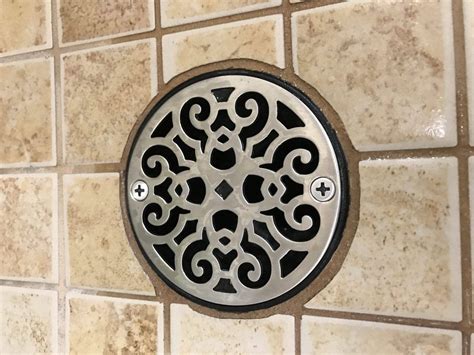 325 Inch Round Shower Drain Cover Classic Scrolls No 4™