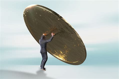 남자는 재정 하락 평가 절하 인플레이션과 하락 증권 거래소의 개념 3d 렌더링을 유지 3차원 형태에 대한 스톡 사진 및 기타 이미지 3차원 형태 개념 개념과 주제