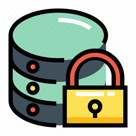 Security Database Lock Access Password Protection Server Icon