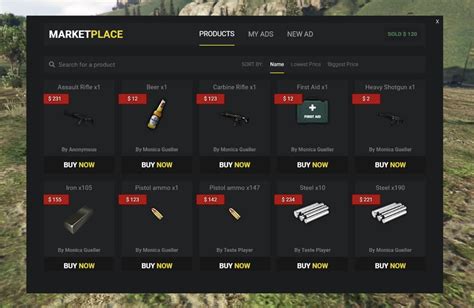 MarketPlace System ESX QB VRP FiveM Mods ESX Scripts
