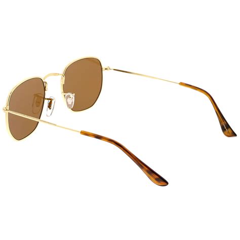 Modern Geometric Hexagonal Sunglasses Metal Slim Arms Neutral Colored