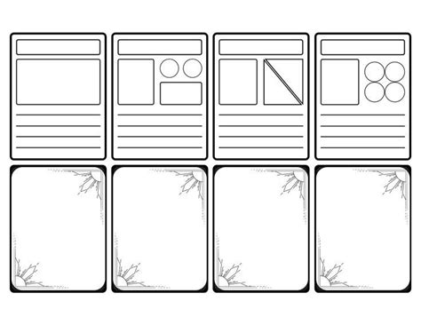 printable item card templates