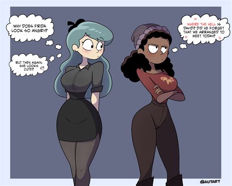 Rule 34 Aged Up Autart Big Breasts Blush Breasts Cleavage Clothed Clothing Ear Ear Piercing