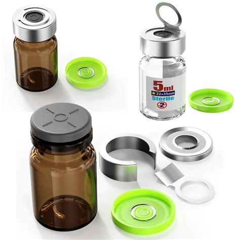 Sterile Empty Vial Sealing With 20mm Self Healing Injection Port And