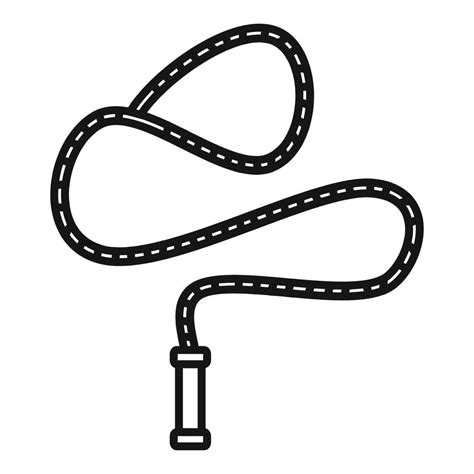 Country Lasso Icon Outline Vector Western Knot 21412427 Vector Art At