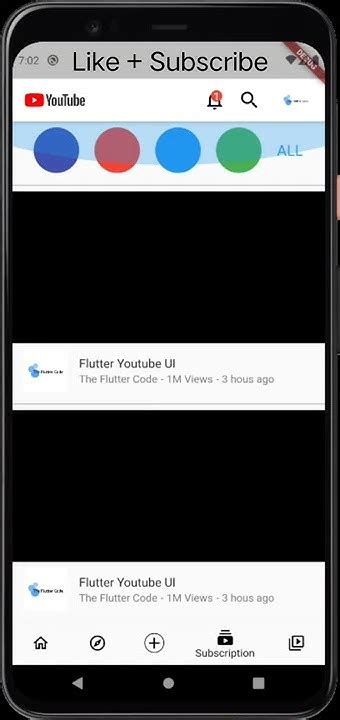 Flutter Youtube Ui Clone The Flutter Code Youtube