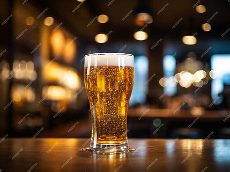 Premium Ai Image Light Beer In A Frosted Glass Ai Generation