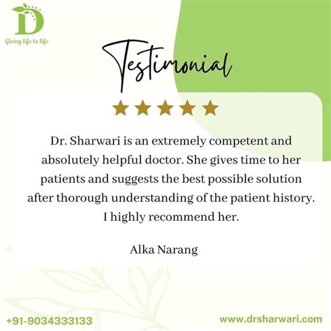 Dr Sharwari Dabhade Dua On Linkedin Patientcare Patienttestimonial