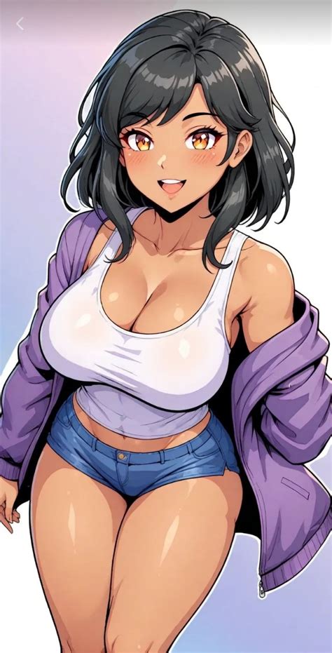 Rule 34 Ai Generated Aphmau Aphmau Youtuber Black Hair Female Tan
