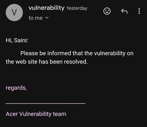 Cybersecurity Acer Bugbounty Techachievement Infosec… Chirag Saini