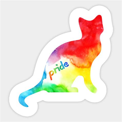 Pride Kitty Pride Sticker Teepublic