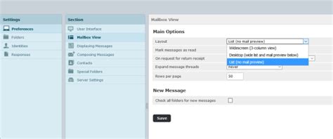 VCCs Email Setup Page