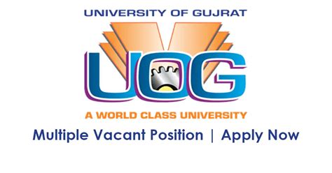 University Of Gujrat Uog Jobs June 2023