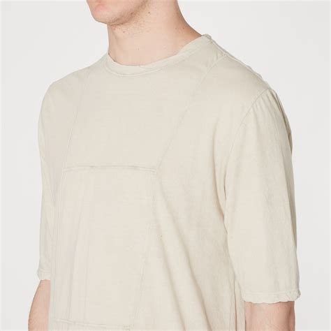 Primordial Is Primitive Relief Seams T Shirt Beige Revolution