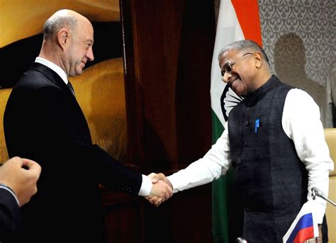 Rajya Sabha Deputy Chairman Harivansh Narayan Singh With Alexander Babakov