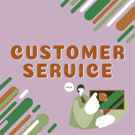 Text Caption Presenting Customer Service Business Showcase Process Of Ensuring Customer