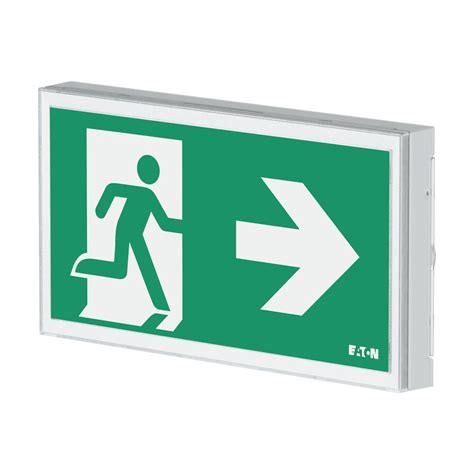 Eaton Flexitech Led Emergency Exit Sign 30m Ip66 Ft3ew4icgsip