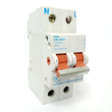 Ge 100a Double Pole Mains Disconnector Switch 240 415v Light And Power Solutions Ltd