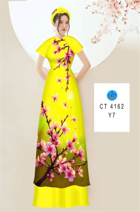 Vải Áo Dài Hoa Đào Ad Ct4162 Xem 1500 Mẫu Vải Áo Dài Đẹp Mới Nhất 2025
