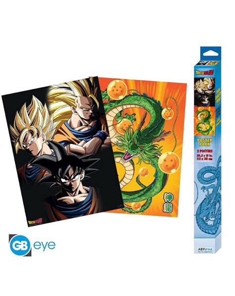 Dragon Ball Set 2 Chibi Posters Goku And Shenron 52x38