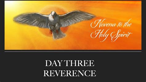 Holy Spirit Novena Day Three Reverence YouTube