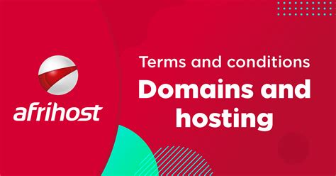 Domain And Hosting Terms Afrihost