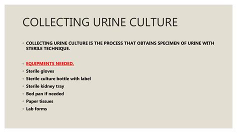 TYPES AND COLLECTION OF URINE SPECIMEN Pptx