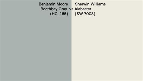 Benjamin Moore Boothbay Gray Hc 165 Vs Sherwin Williams Alabaster Sw