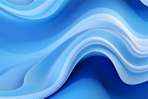 blue abstract background with organic fluid shap premium ai generated