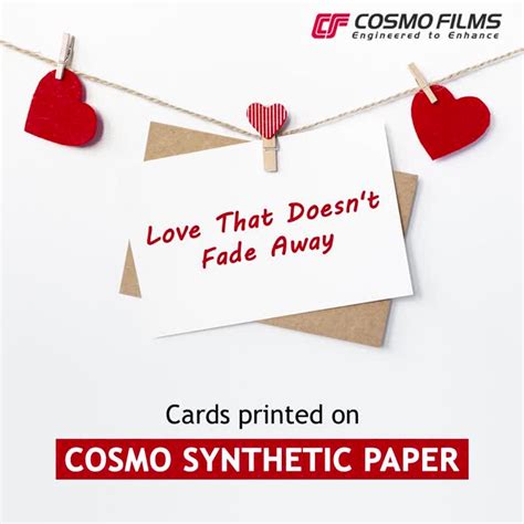Cosmo Films On Linkedin Csp Cosmofilms Syntheticpaper Printable Waterproof Valentinesday…