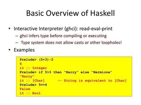 Ppt Introduction To Haskell Powerpoint Presentation Free Download