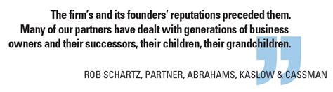 80 Years Of Independent Law Abrahams Kaslow And Cassman Builds On