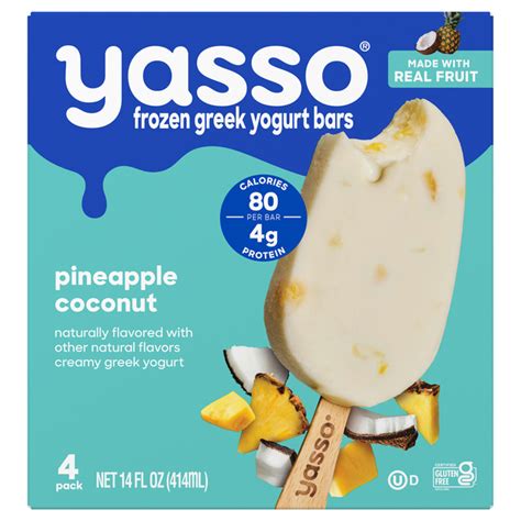 Save On Yasso Pineapple Coconut Greek Yogurt Bars 4 Ct Order Online