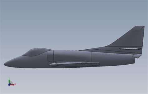 麦克唐纳道格拉斯a 4c天鹰solidworks 2014模型图纸免费下载 懒石网