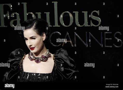 Dita Von Teese Arrives For The Dolce And Gabbana Party During The 62nd