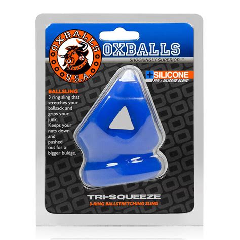 Oxballs Tri Squeeze 3 Ring Ball Stretching Sling Mens Bulge Enhancer