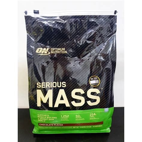 Jual Serious Mass 12 Lbs On Seriousmass Gainer Optimum Nutrition 12lbs