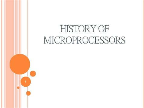 History Of Microprocessors 1 Contents Introduction 4 Bit