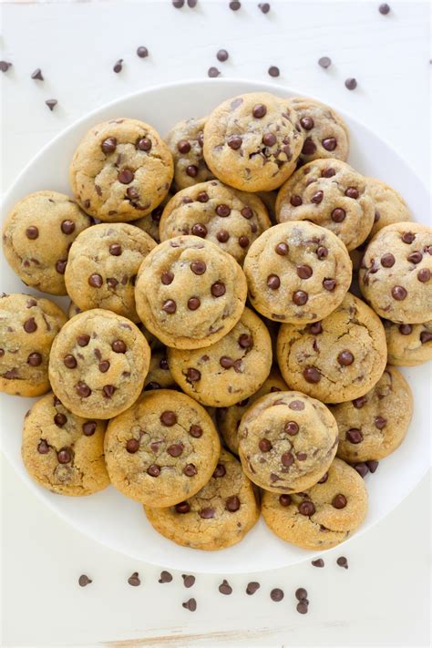 Bite Sized Brown Butter Chocolate Chip Cookies Baker By Nature