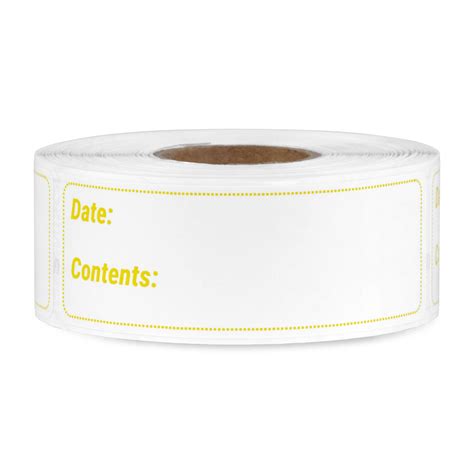 3 X 1 Inch Date And Contents Stickers Medical Labels Officesmartlabels