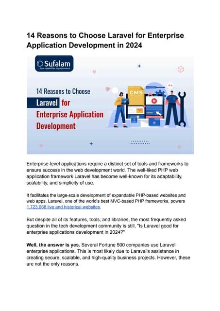Laravel For Enterprise Application Developmentpdf
