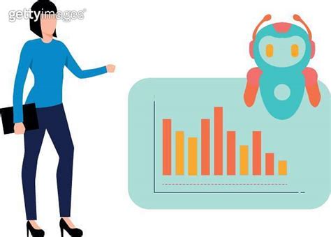The Girl Is Looking At The Robotic Graph 이미지 1489325247 게티이미지뱅크