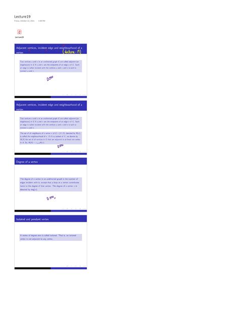 Lecture 19 MTH401 Discrete Mathematics Lecture ĞĐƚƵƌĞϭε rŝĚĂLJ