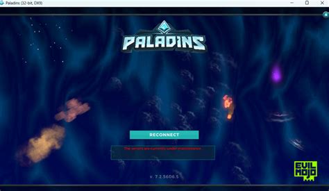 Servers Under Maintenece Rpaladins
