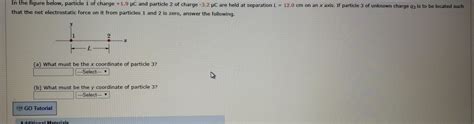 Solved In The Figure Below Particle Of Charge UC And Chegg Com