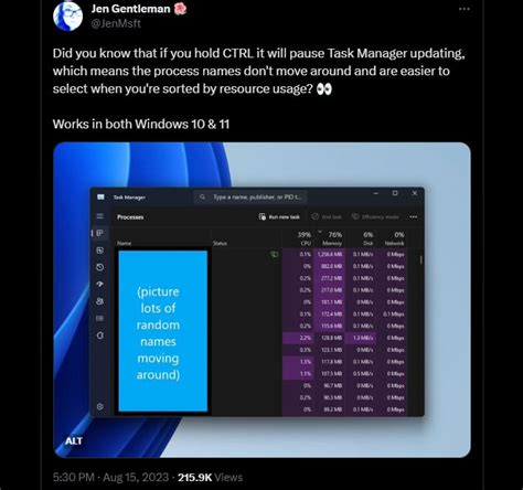 Windows Dev Shares A Simple Task Manager Trick That Might Blow You Away HotHardware