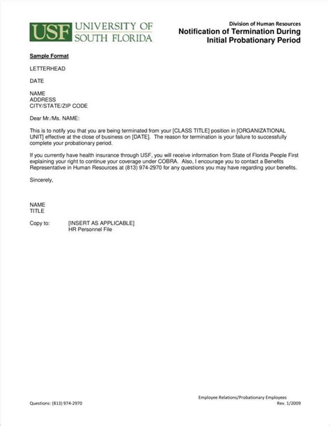13 Probation Termination Letter