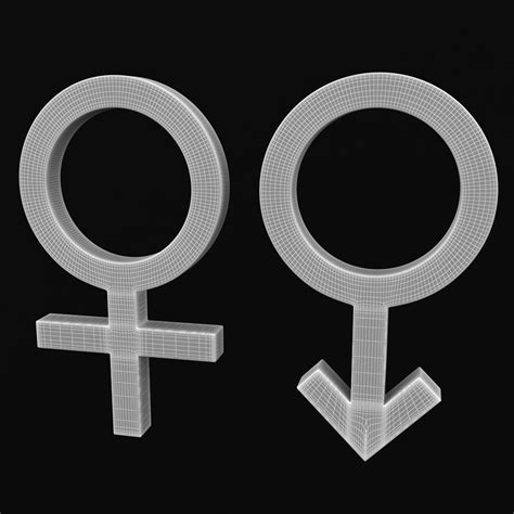Símbolos De Género Modelo 3d 20 3ds Dxf Fbx Max Obj Free3d