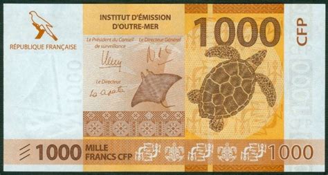 French Pacific Territories 1000 Francs 2014 World Banknotes Coins